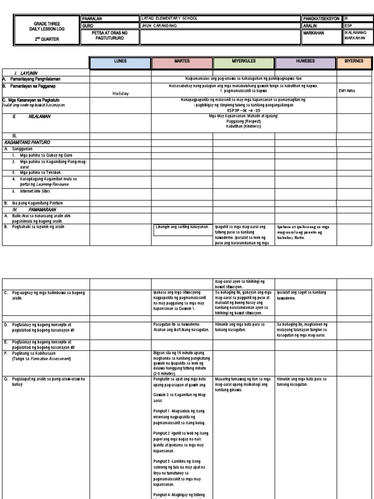 2nd Quarter Week 3 | PDF