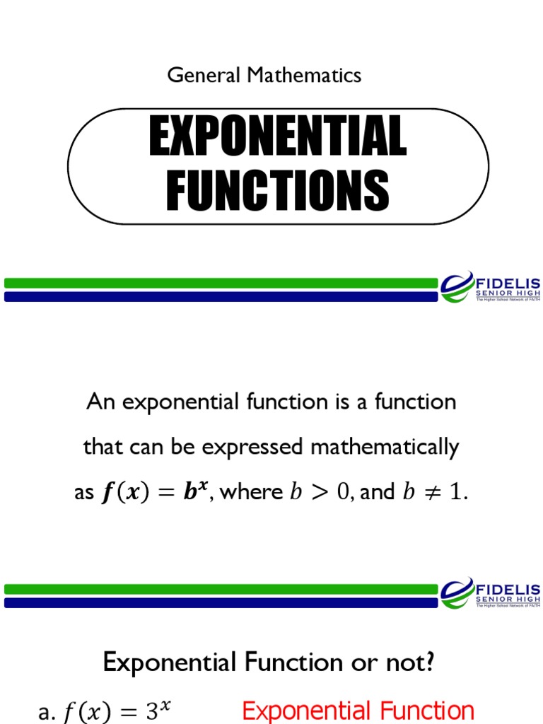 Exponential Function Pdf
