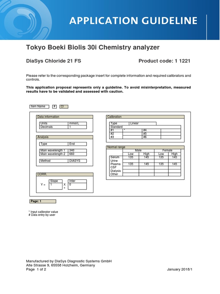 Tokyo Boeki Biolis 30i Chemistry Analyzer | PDF