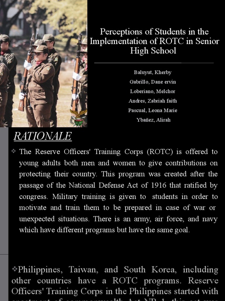 Rotc | PDF | Reserve Officers' Training Corps | Learning