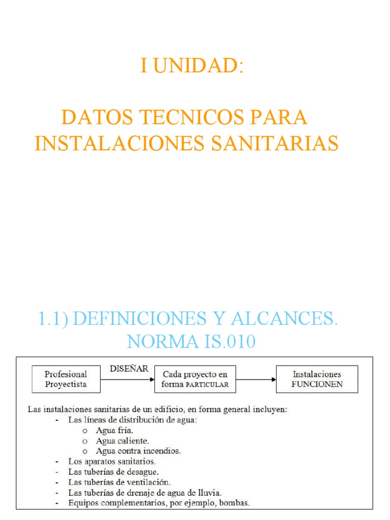 Datos Tecnicos para Instalaciones Sanitarias - IMPAR 2020 | PDF | Tubería (transporte de fluidos ...