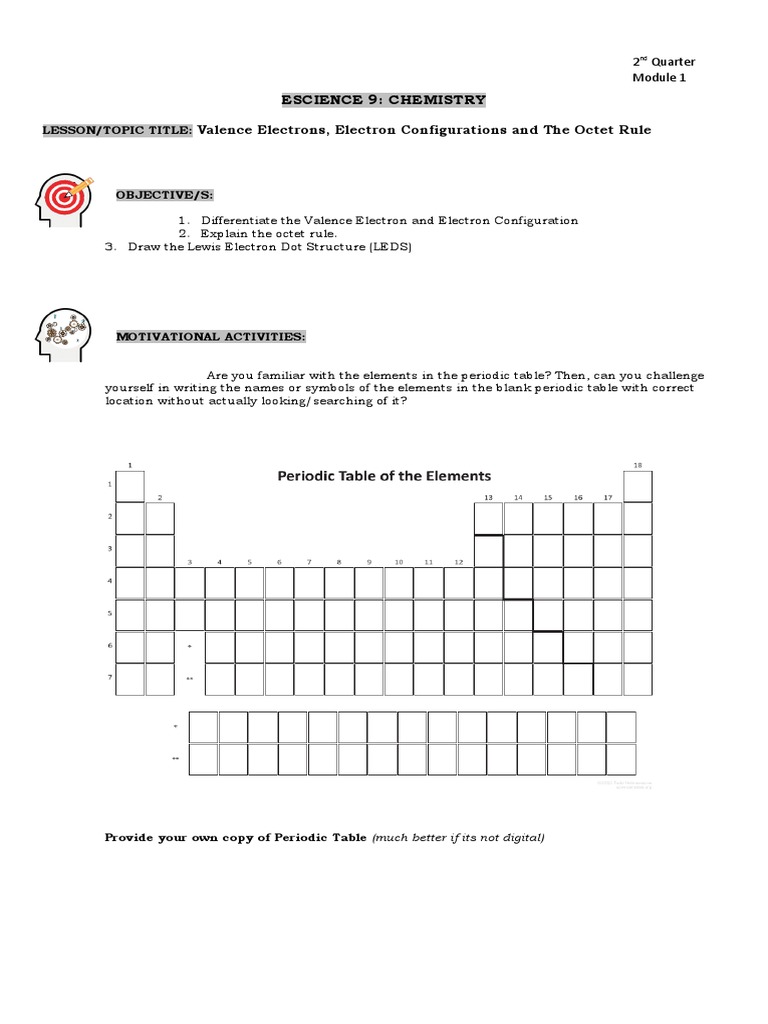 Valence Electrons and Electron Configurations | PDF | Atomic Orbital ...