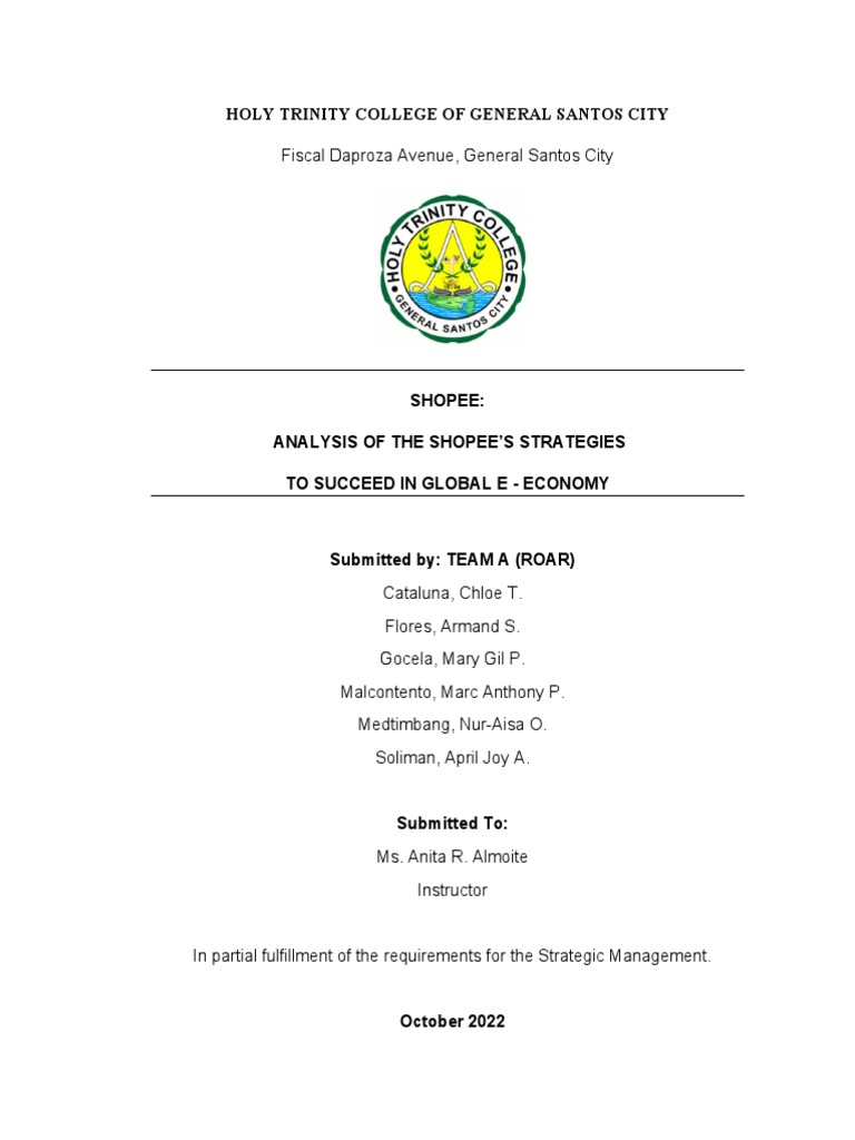 SHOPEE | PDF | Online Shopping | E Commerce