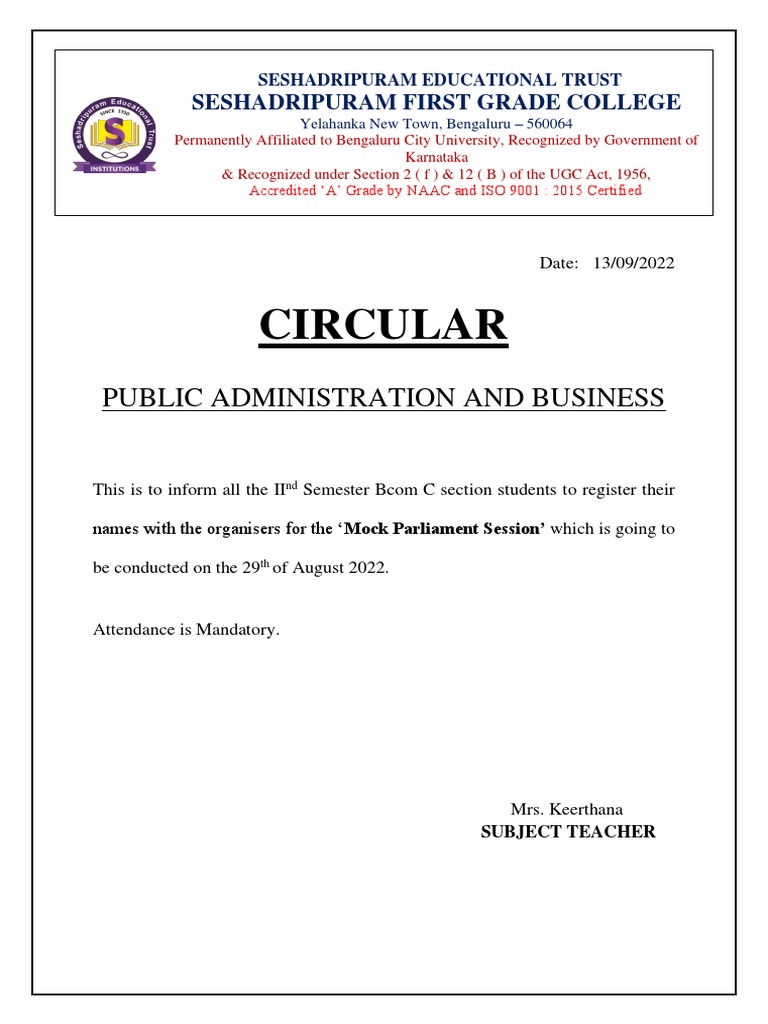Mock Parliament Report | PDF | Government