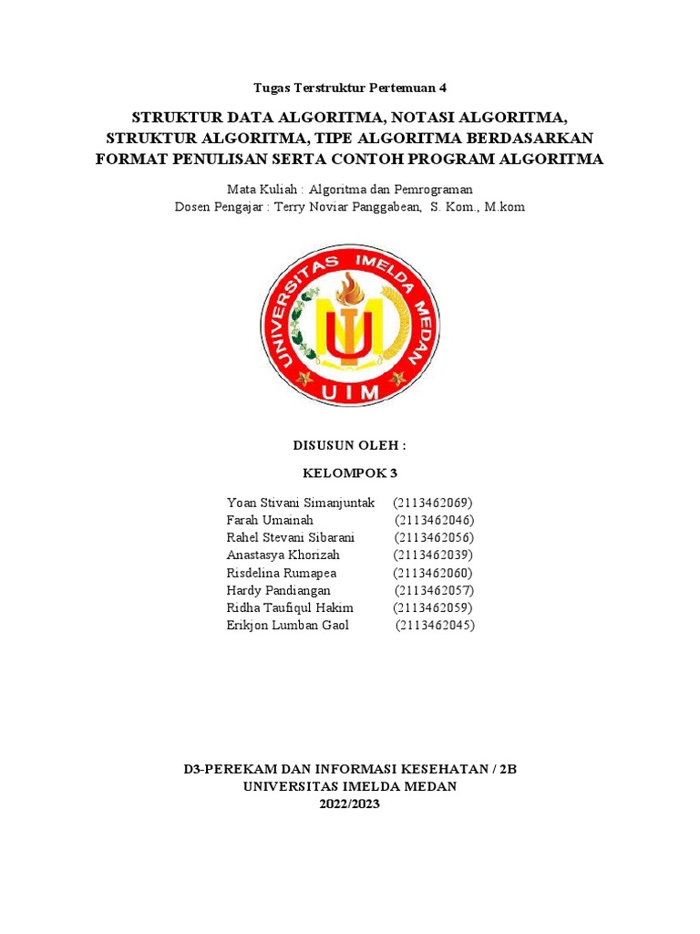 PT.4 Algoritma Dan Pemograman | PDF