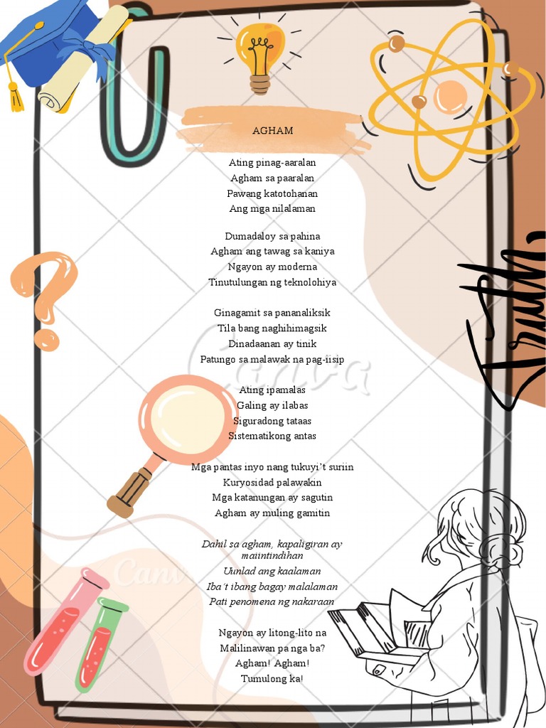 Filipino Poem About Science (Q1) | PDF | Science & Mathematics | Computers