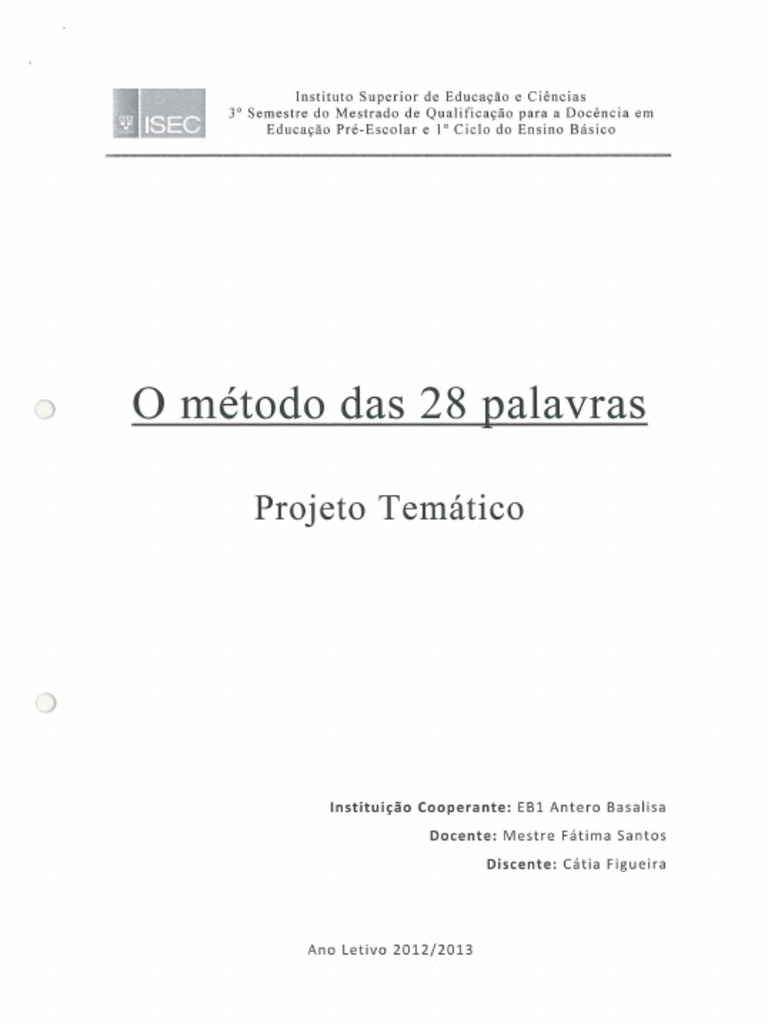 Método Das 28 Palavras | PDF