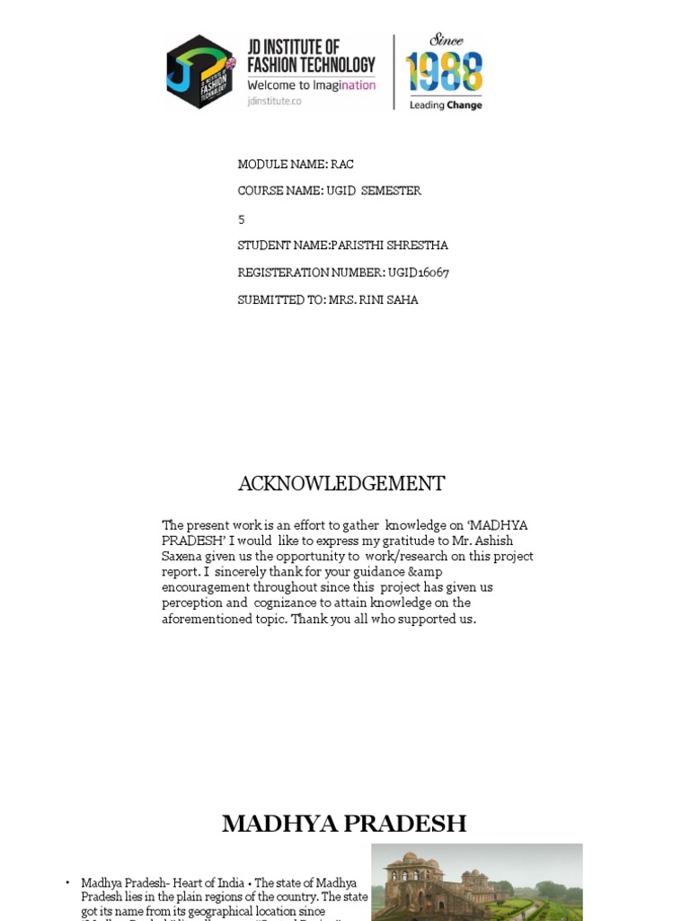 Madhya Pradesh | PDF | Weaving