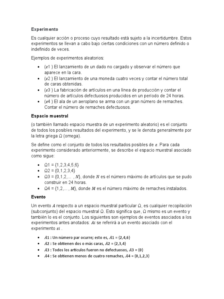 Conceptos Básicos de Probabilidad | PDF