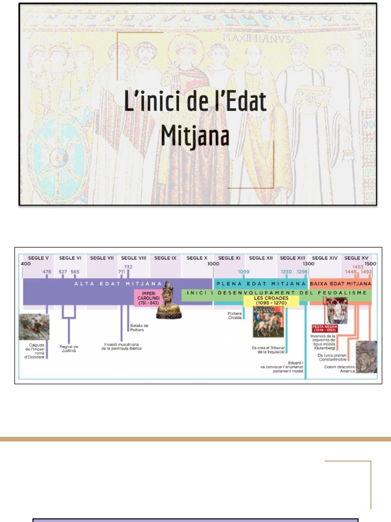 1 Inici de LEdat Mitjana - 221011 - 165717 | PDF