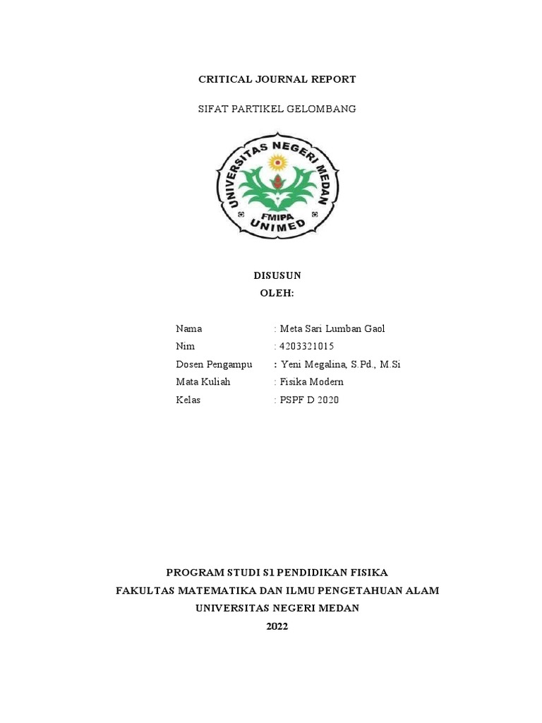 CJR - Meta Sari Lumban Gaol - Fisika Modern - PSPF 20 D | PDF