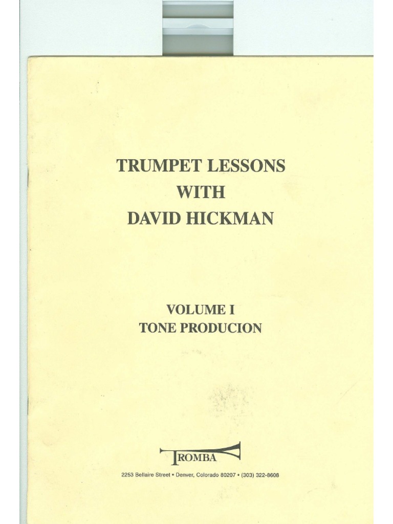 Trumpet Lessons Vol 1 | PDF