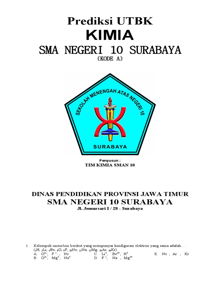Kimia Kode A | PDF