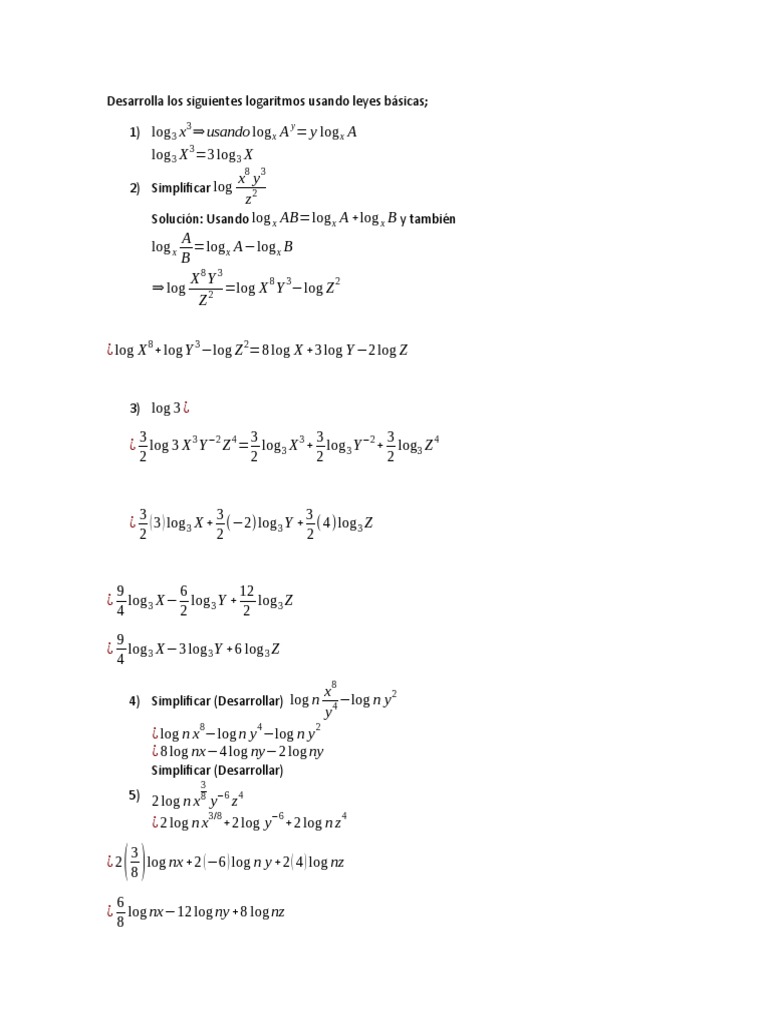 LOGARITMOS | PDF