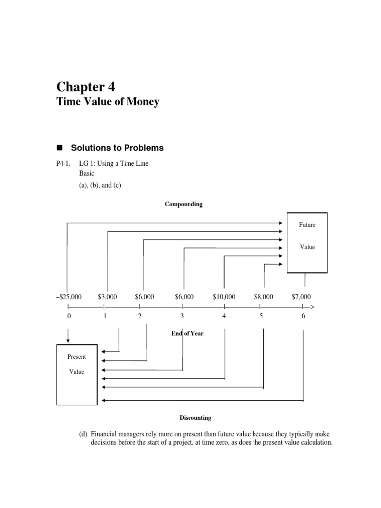 Chapter 4 Time Value of Money Solutions | PDF | Present Value | Time Value Of Money