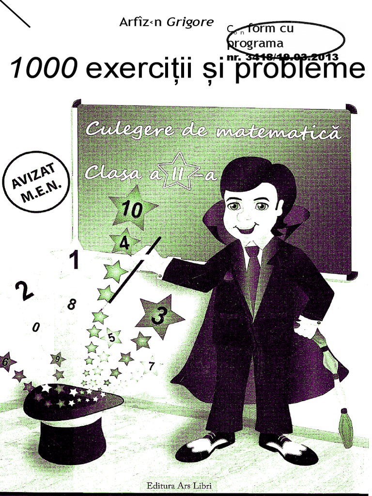 1000 Exercitii Si Probleme Matematica Clasa 2 | PDF