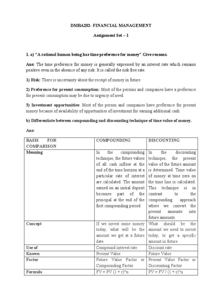 Dmba 202 - Financial Management | PDF