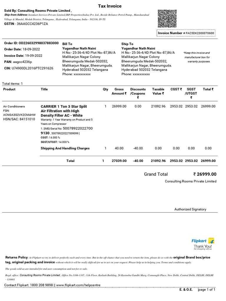 Case Study of The Invoice | PDF