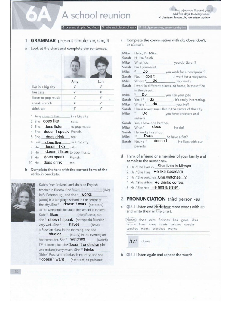 WorkBook 6A | PDF