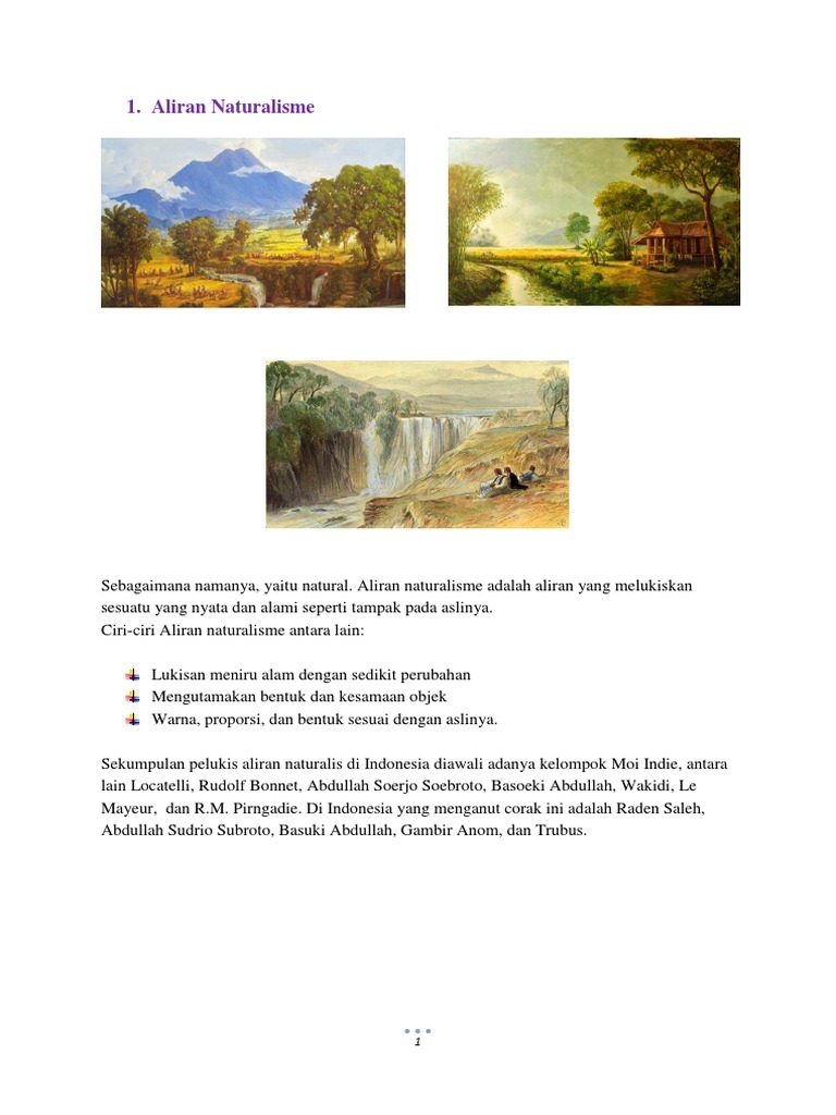Macam Macam Bentuk Aliran Seni Lukis | PDF