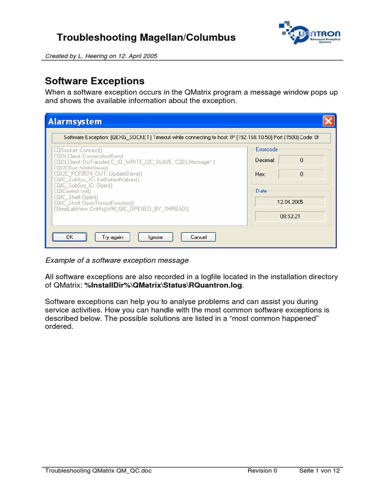 Troubleshooting QMatrix QM - QC | PDF | Computer Network | Network ...