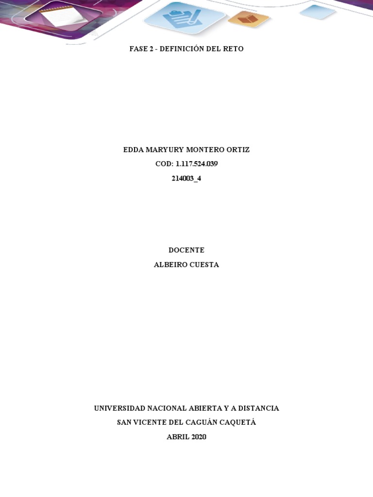 Fase 2 - Definición Del Reto | PDF | Método de enseñanza | Aprendizaje