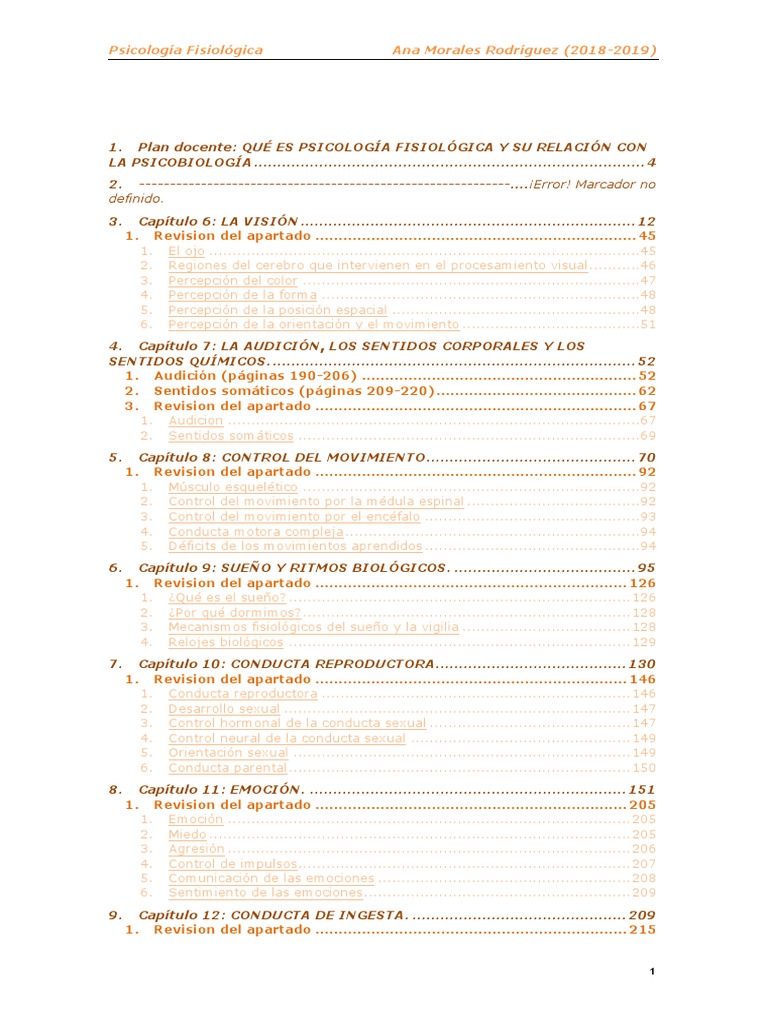 Ana Moral Fisiologia | PDF | Percepción visual | Sicología