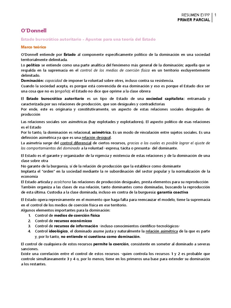 RESUMEN EYPP Raus 2021 | PDF