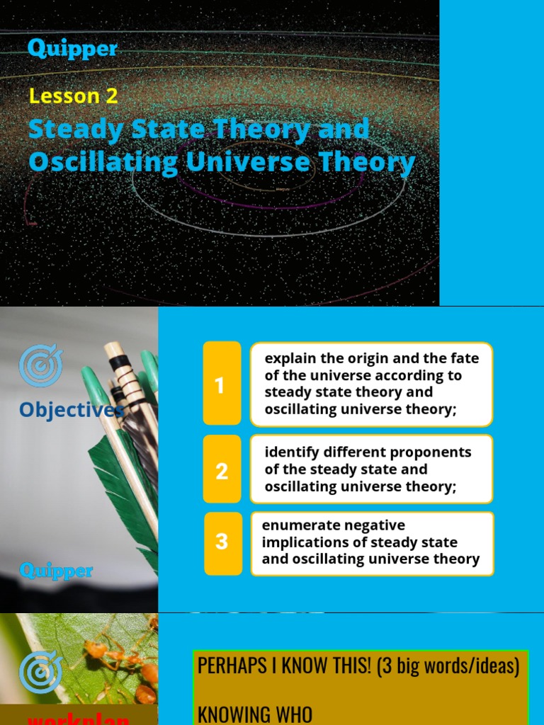 Lesson 2 - Steady State Theory | PDF | Universe | Big Bang