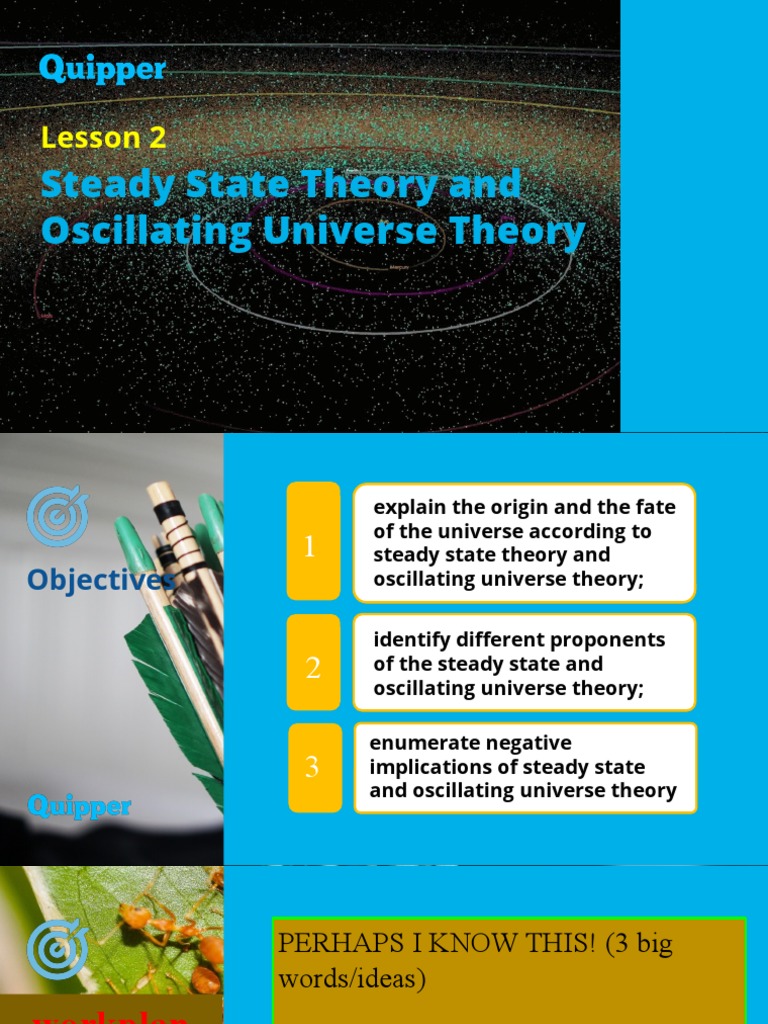 Lesson 2 - Steady State Theory | PDF | Universe | Big Bang