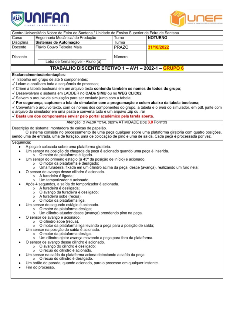 Programação em Ladder | PDF