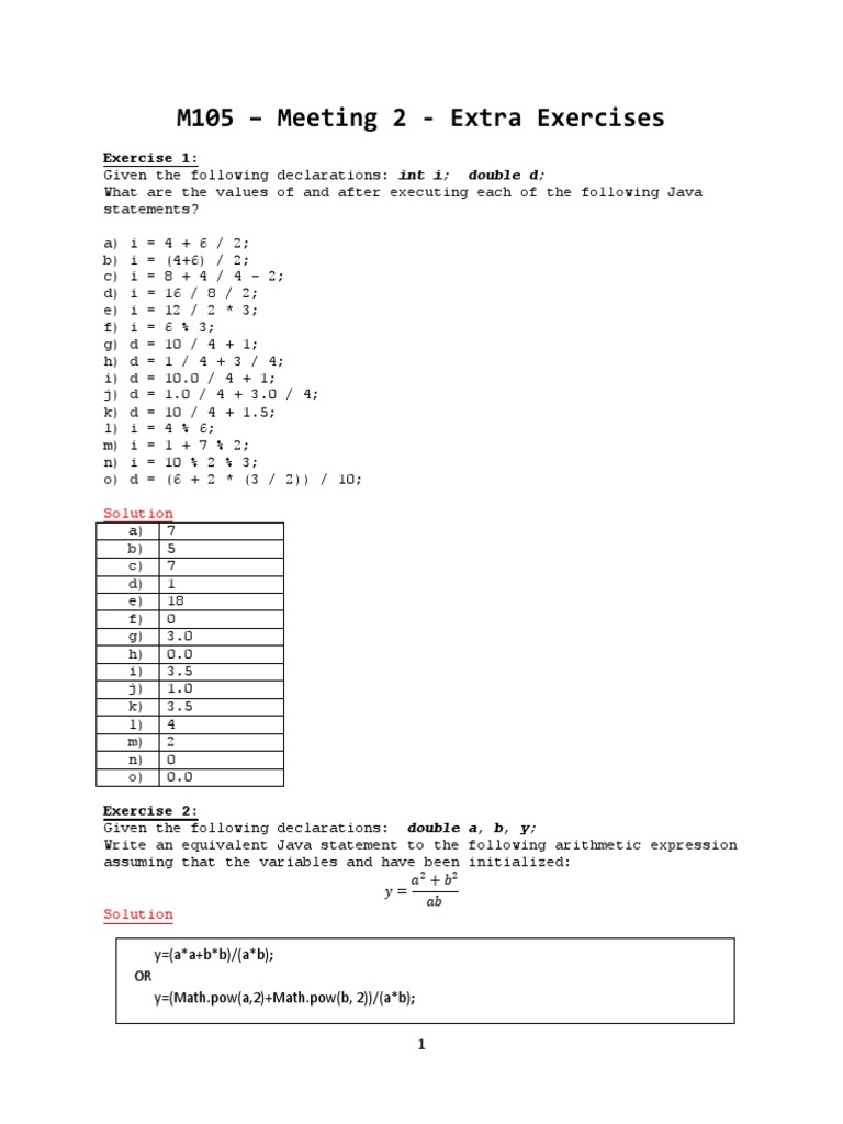 M105 Exercise 02 Solution | PDF | Computer Engineering | Software Development