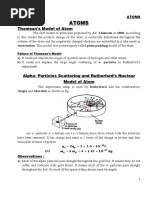 Atomic Structure Sheet BJ Sir | PDF | Atomic Orbital | Photoelectric Effect