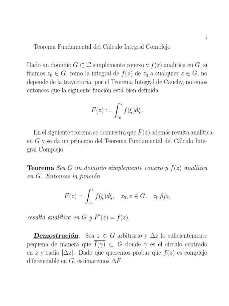 Teorema Fundamental del Cálculo Integral | PDF | Integral | Cálculo