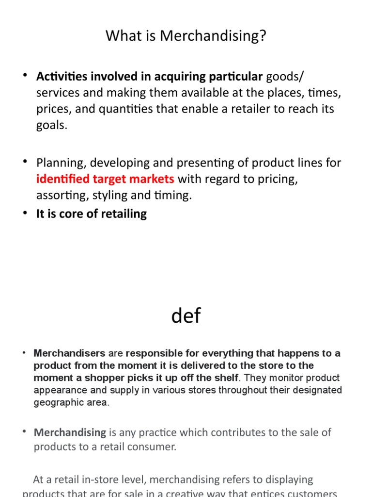 3 Module Merchandise Management | PDF | Retail | Merchandising