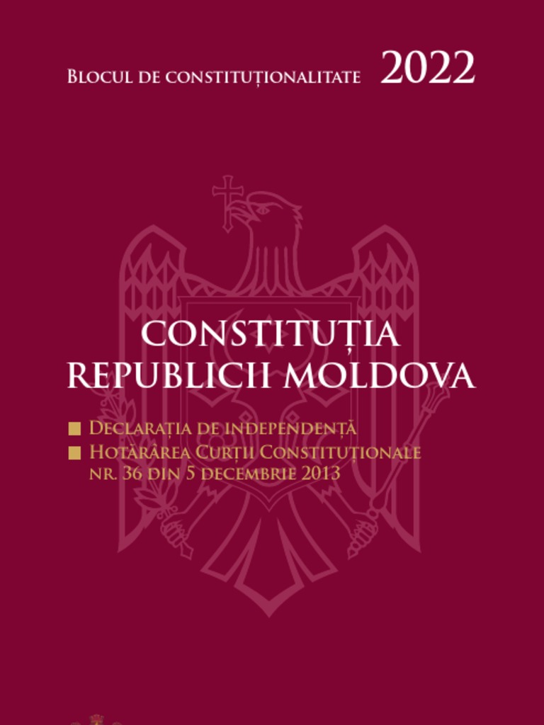 Constitutia RM RO | PDF