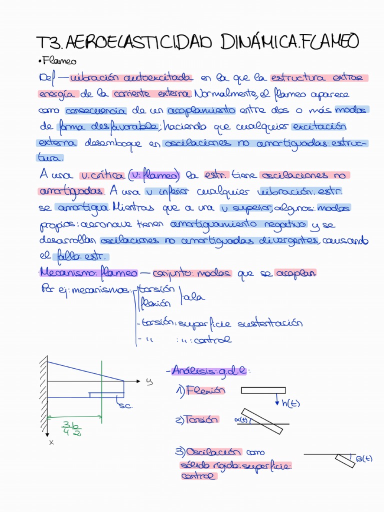 T3Aeroelasticidad Dinámica - 220425 - 191204 | PDF