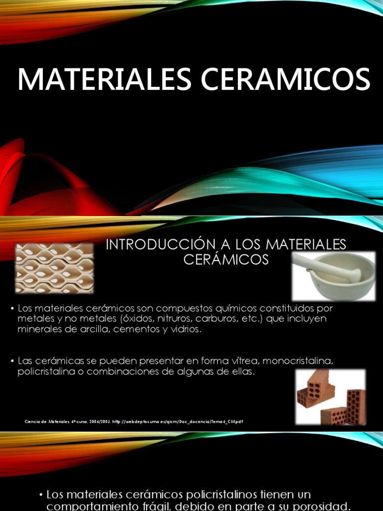 Materiales Ceramicos | PDF | Ingeniería Cerámica | Rieles