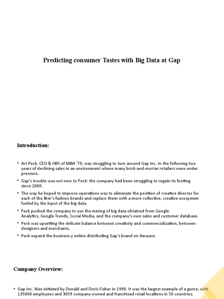 Presentation 7 | PDF | Gap Inc. | Marketing