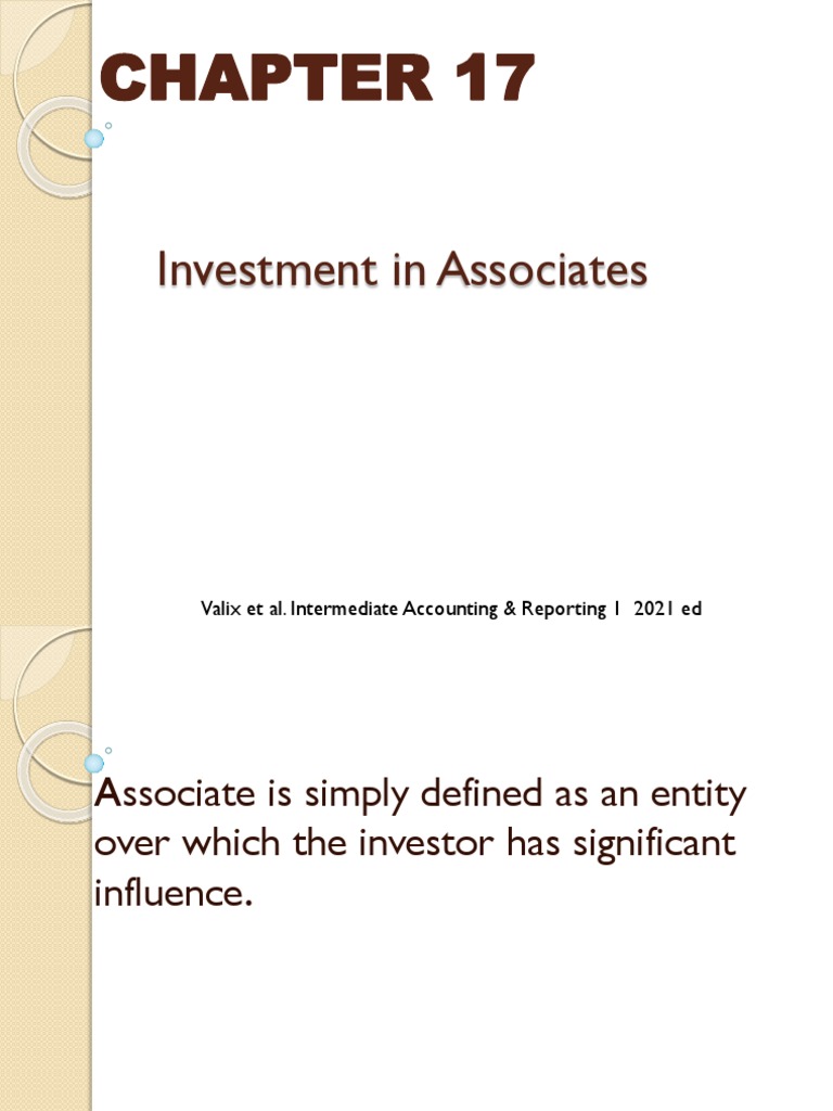 Chapter 17 - Investment in Associate | PDF