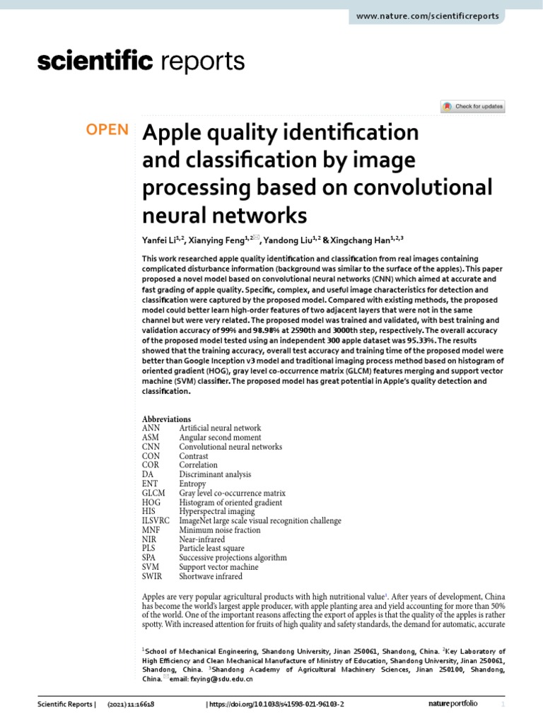 6.apple Quality Identifcation and Classifcation by Image Processing ...
