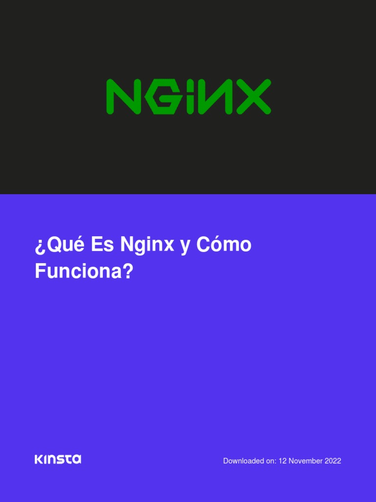 Que Es Nginx | PDF | Servidor HTTP Apache | Arquitectura Computacional Distribuida