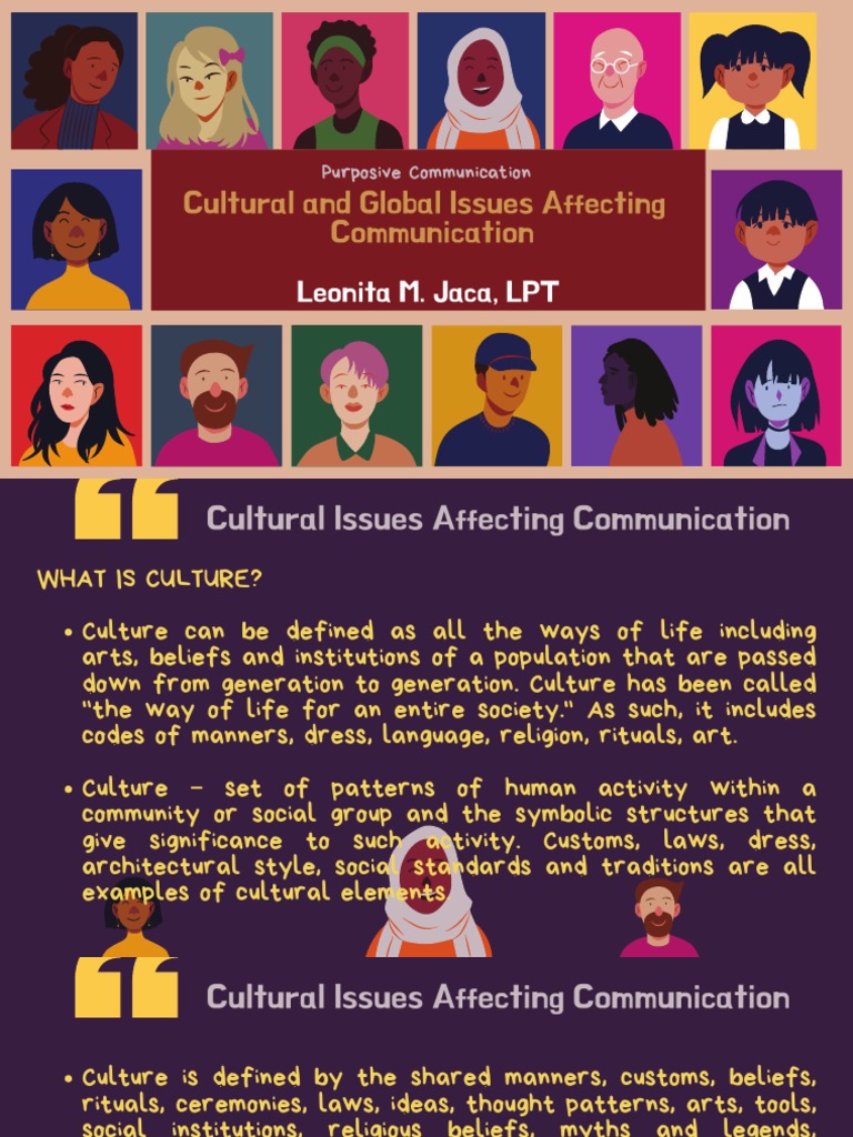Cultural and Global Issues Affecting Communication | PDF ...