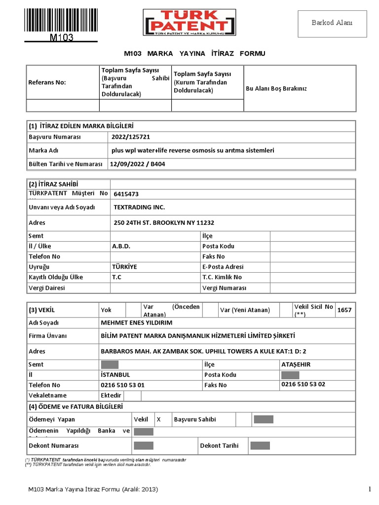 Benzer Itiraz Yeni | PDF