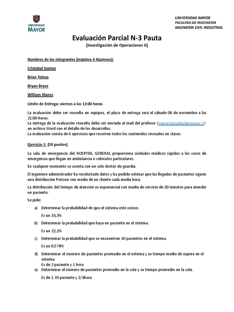 Prueba Parcial 3 | PDF