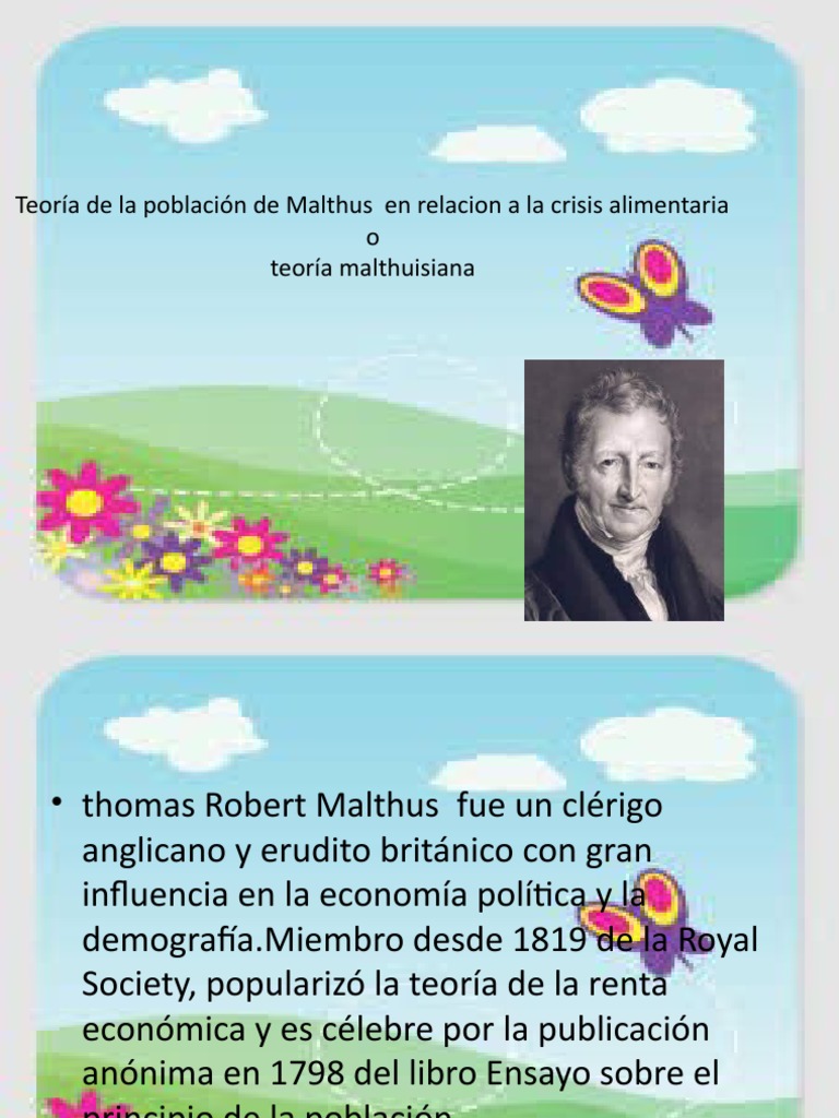 Teoría de La Población de Malthus | PDF