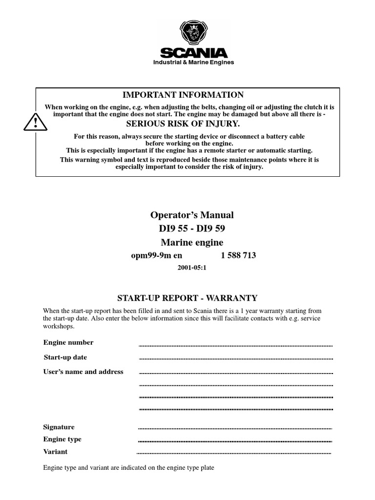 Scania Operation Manual | PDF