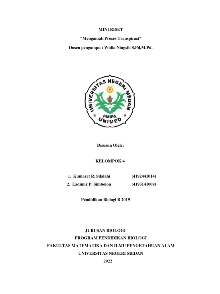 Mini Riset Fistum - Kelompok 4 - PSPB 19B | PDF | Kesehatan Holistik | Sains & Matematika