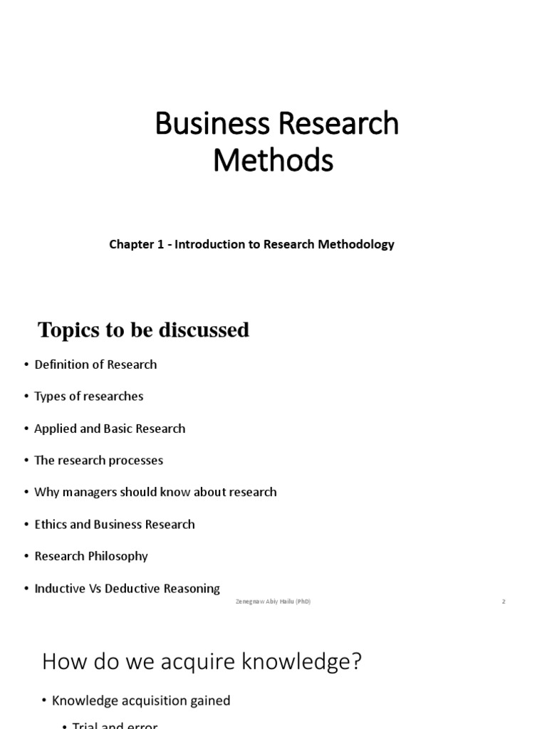 Chapter 1 | PDF | Scientific Method | Quantitative Research