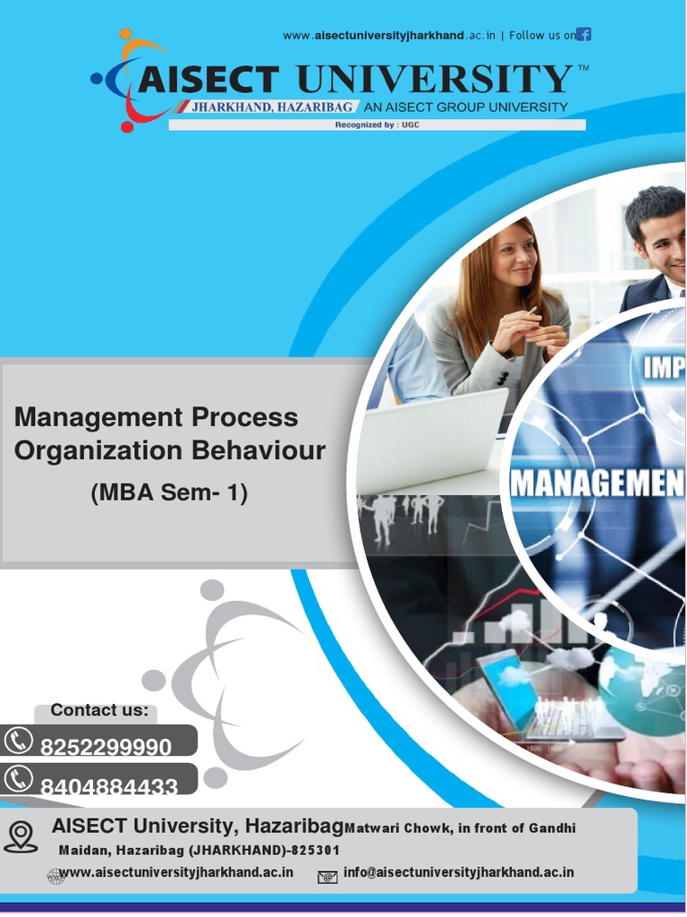 MBA-SEM-1-MPOB (Management Process Orgainazation Behaviour) | PDF